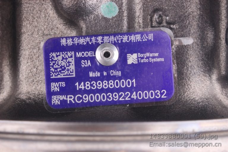 14839880001 BorgWarner turbocharger 14839700001 – Luseng Co., Ltd
